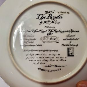 Accents | Endangered Species The Panda Collectors Plate | Poshmark